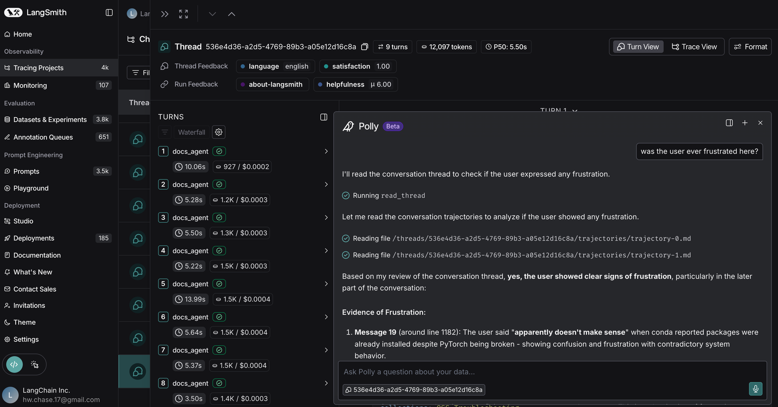 Debugging Deep Agents with LangSmith