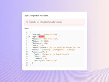 Dataset schemas for fast and iterative data curation in LangSmith